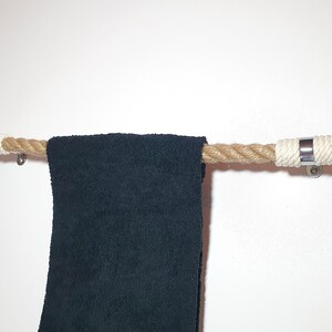 Towel Rack..towel Holder Jute Rope..decor for Bathroom or Kitchen..bath ...