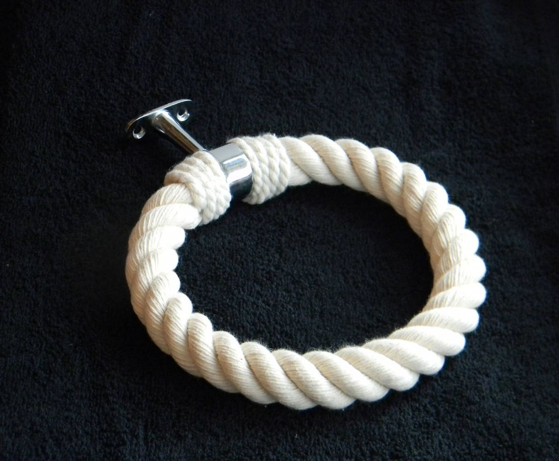 Towel Holder Rope Ring..Natural Cotton Rope..Decor for | Etsy