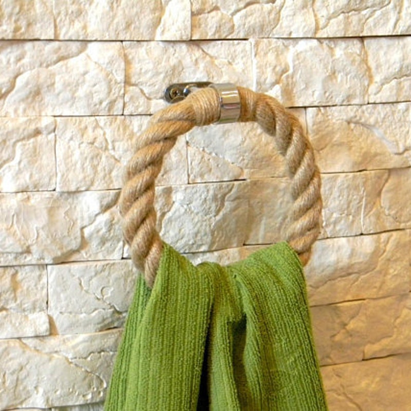 Rope Towel Ring - Etsy