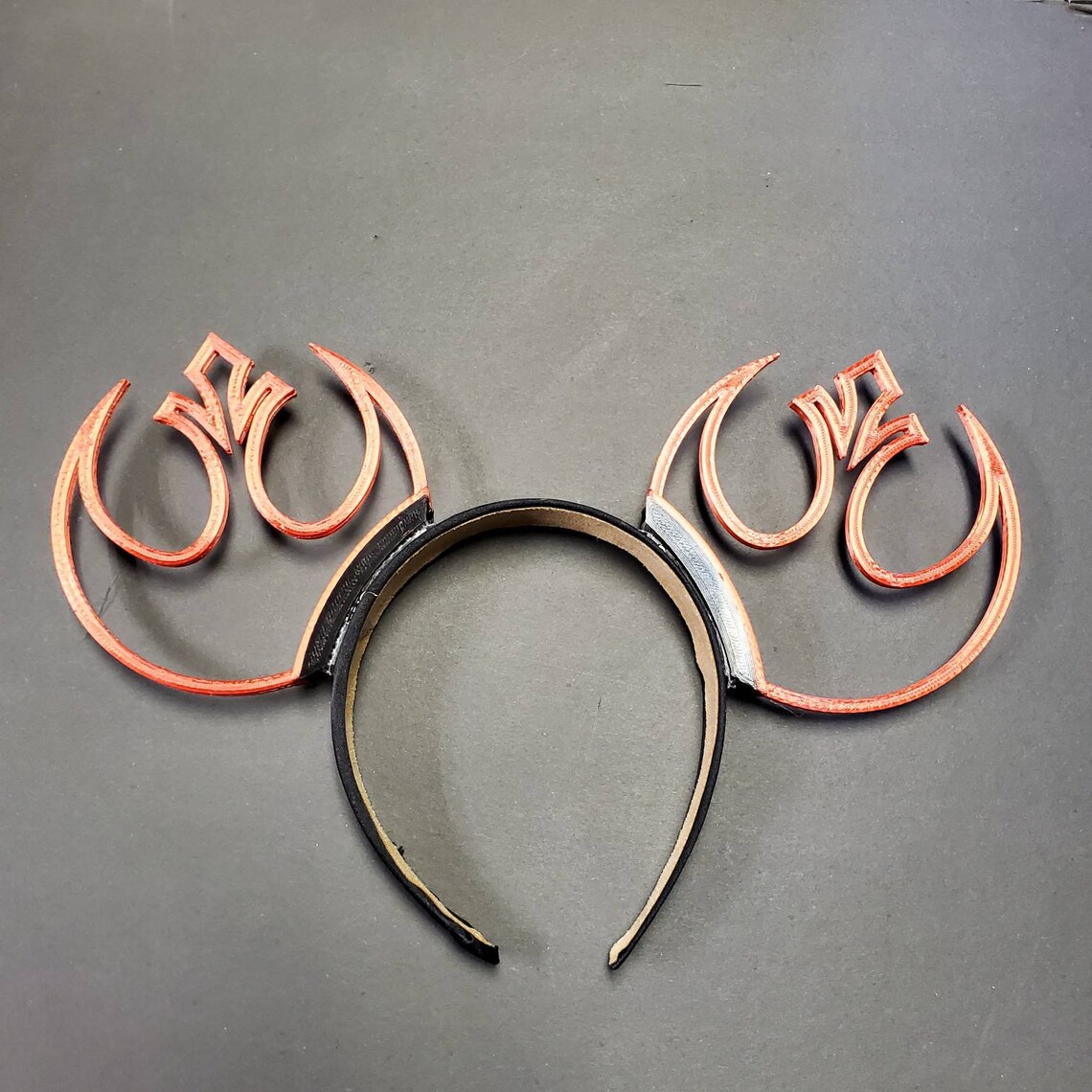 Red Star Wars Rebel Disney Ears - Etsy