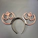Red Star Wars Rebel Disney Ears - Etsy