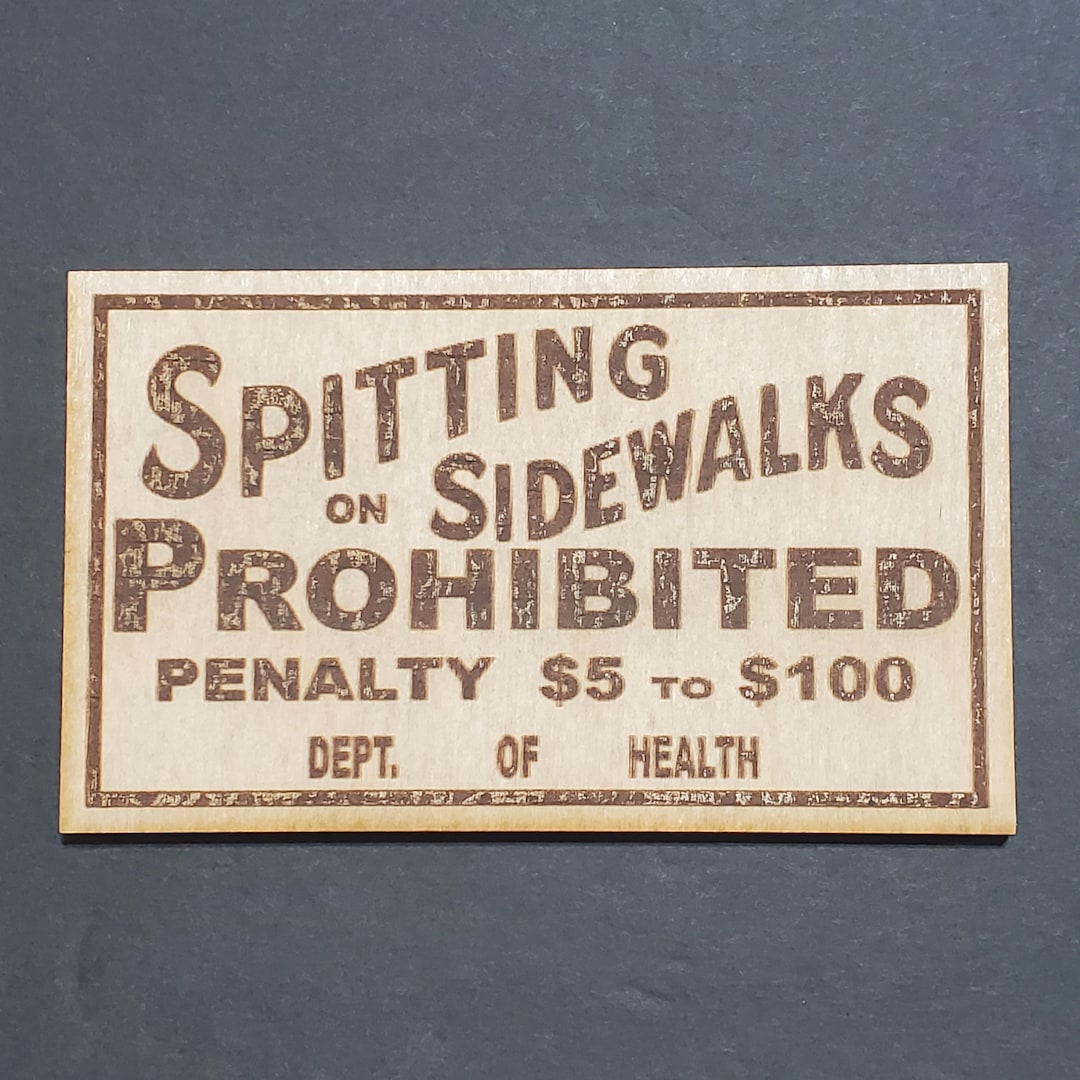 Spitting on the Sidewalk Laser Etched Refrigerator Magnet - Etsy