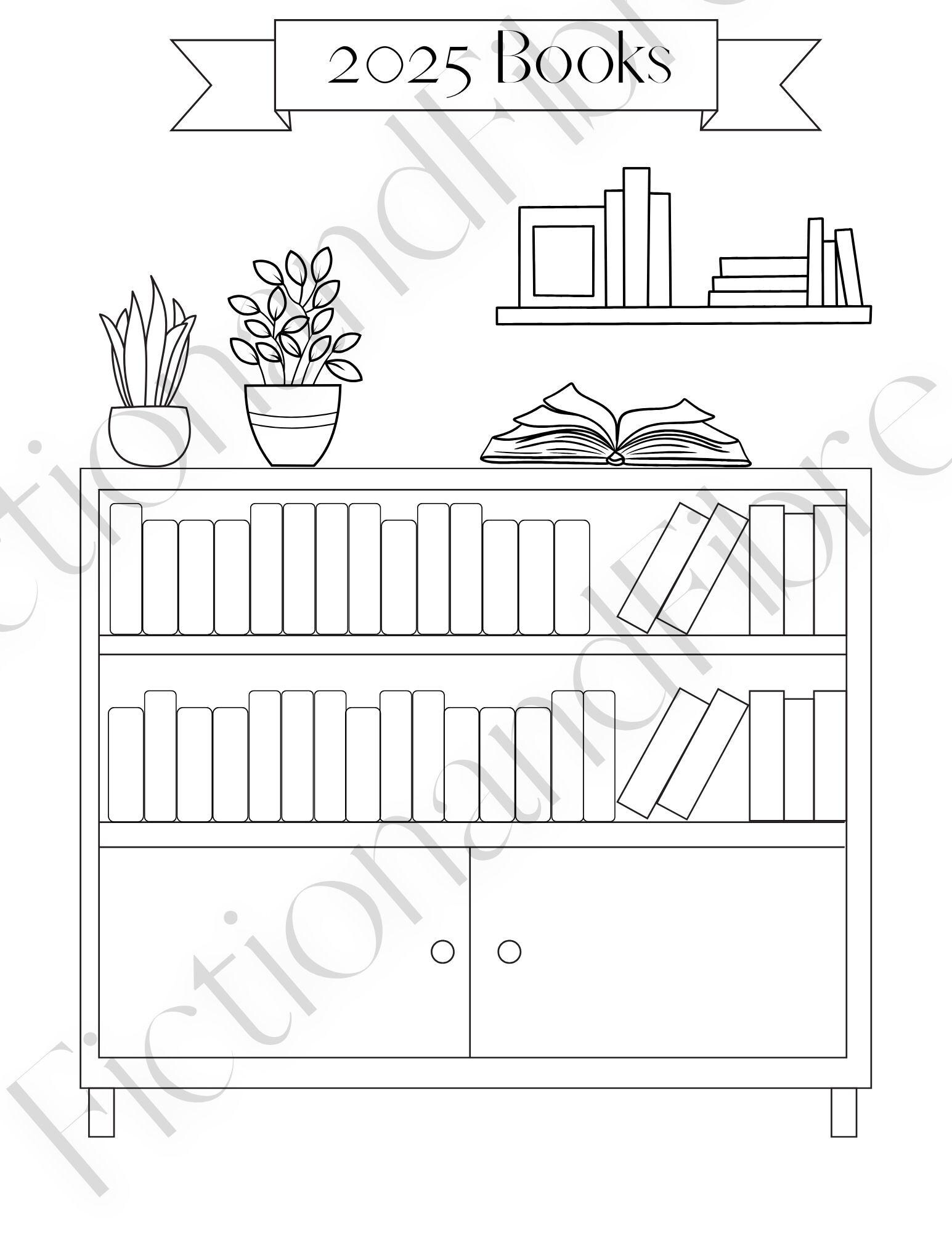 Printable Book Tracker Pdf - Etsy