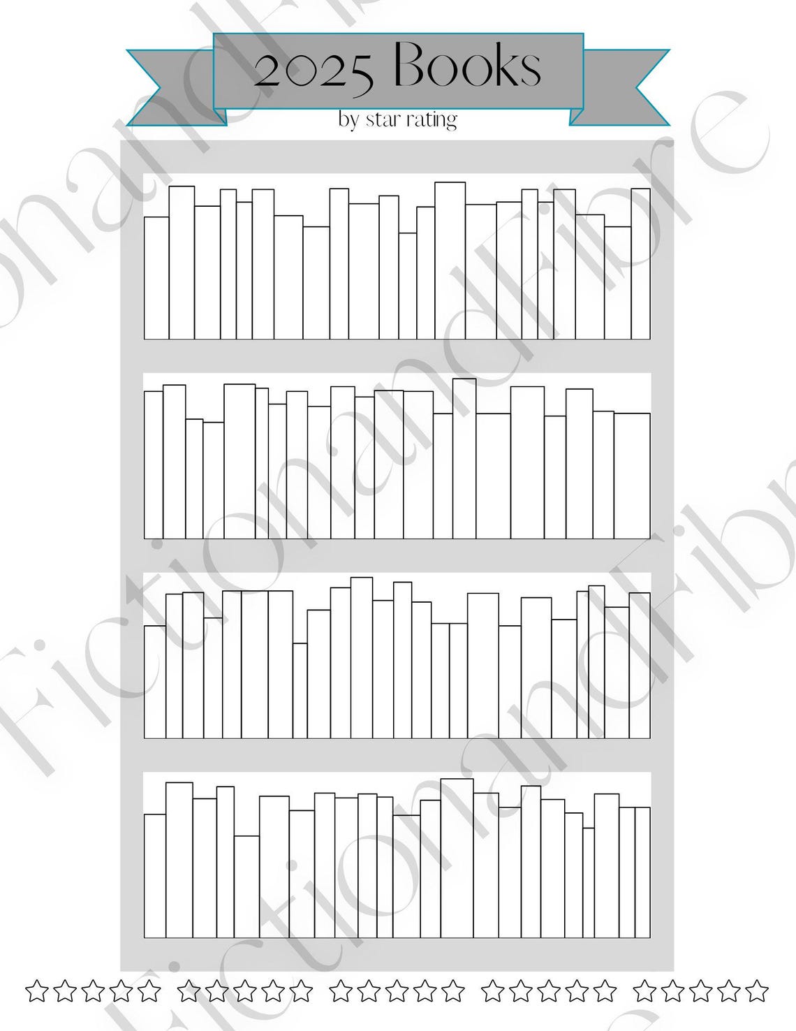 Printable Book Tracker Pdf - Etsy