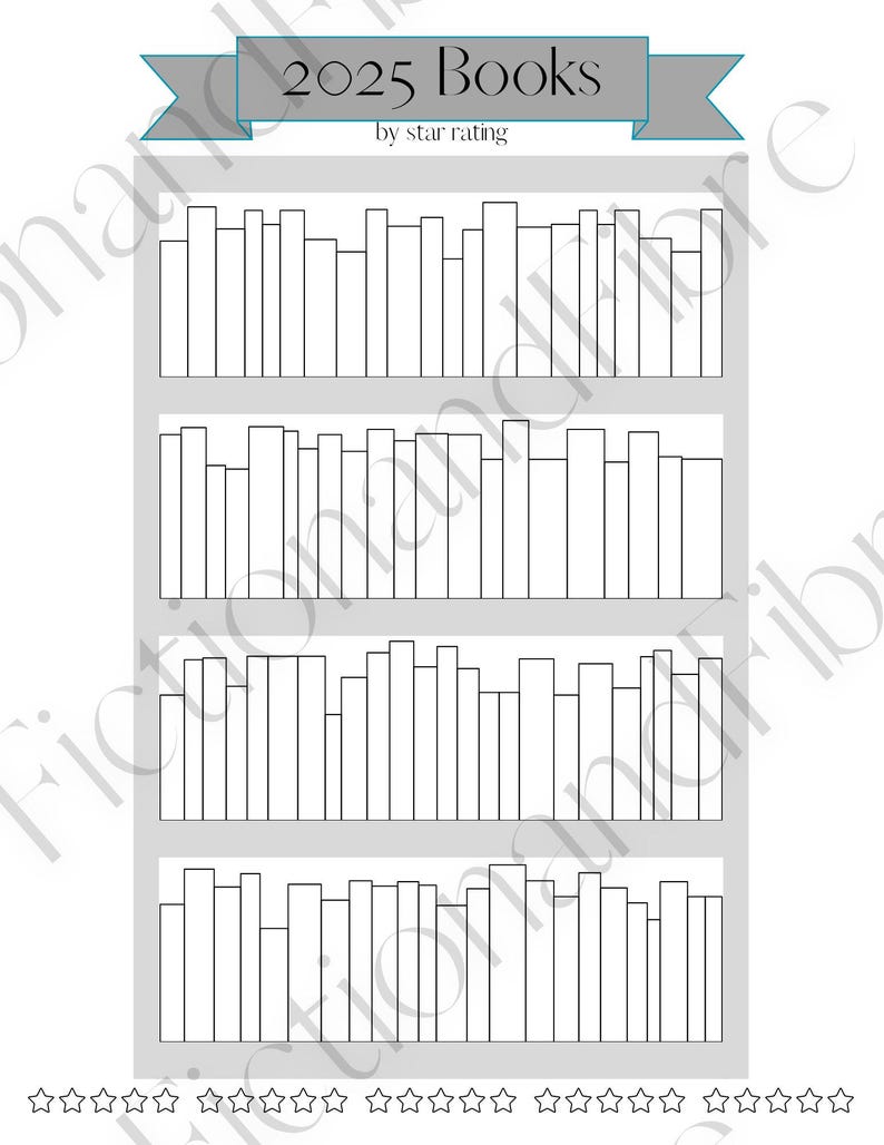 Printable Book Tracker Pdf - Etsy