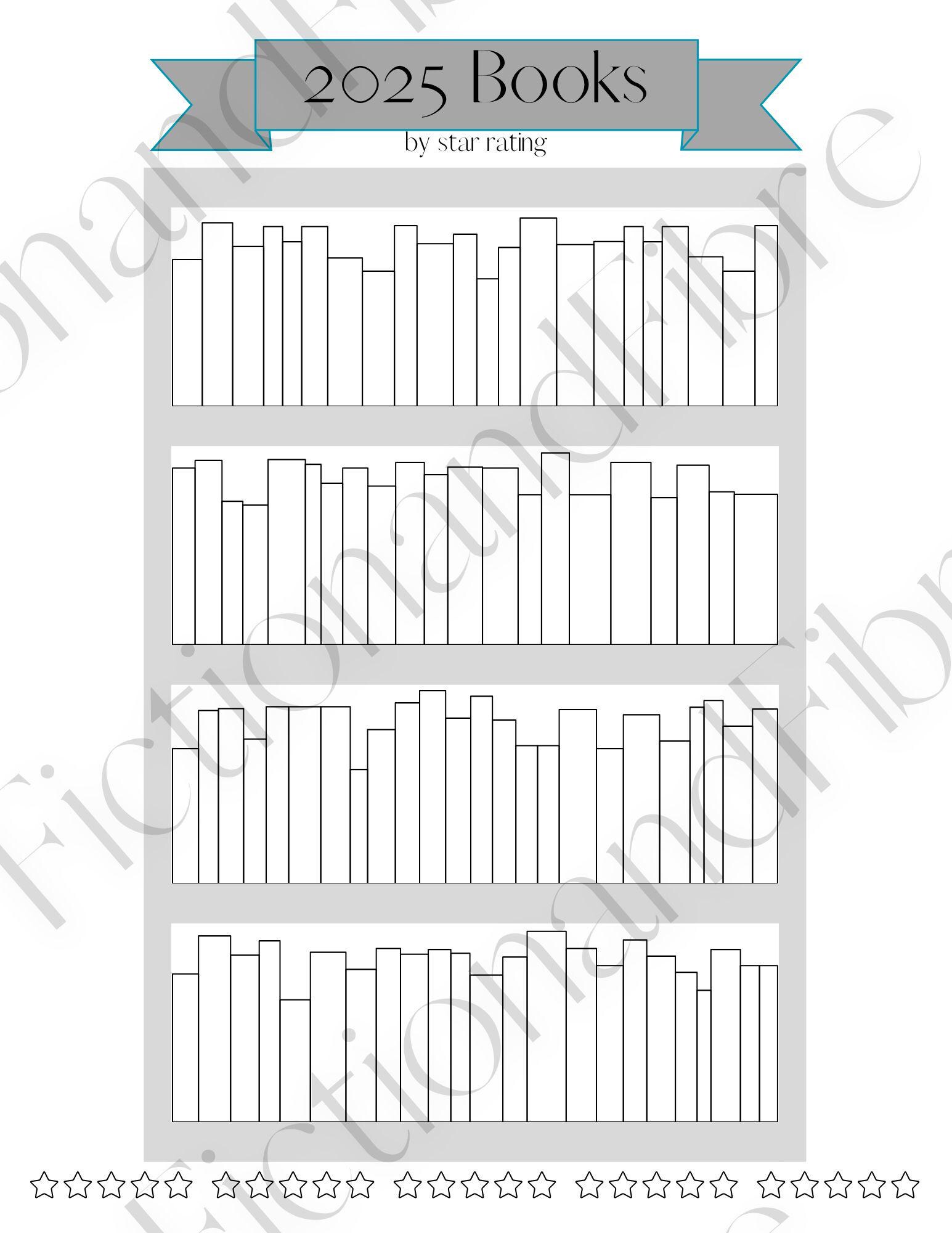 Printable Book Tracker Pdf - Etsy