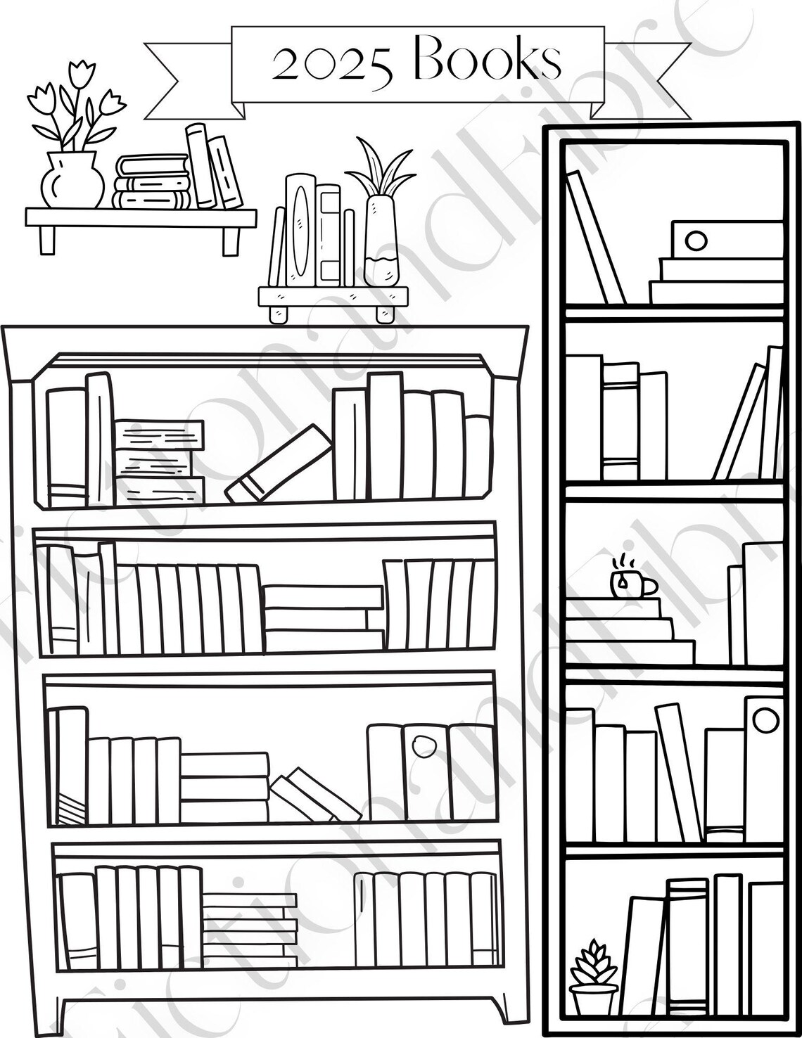 Printable Book Tracker Pdf - Etsy