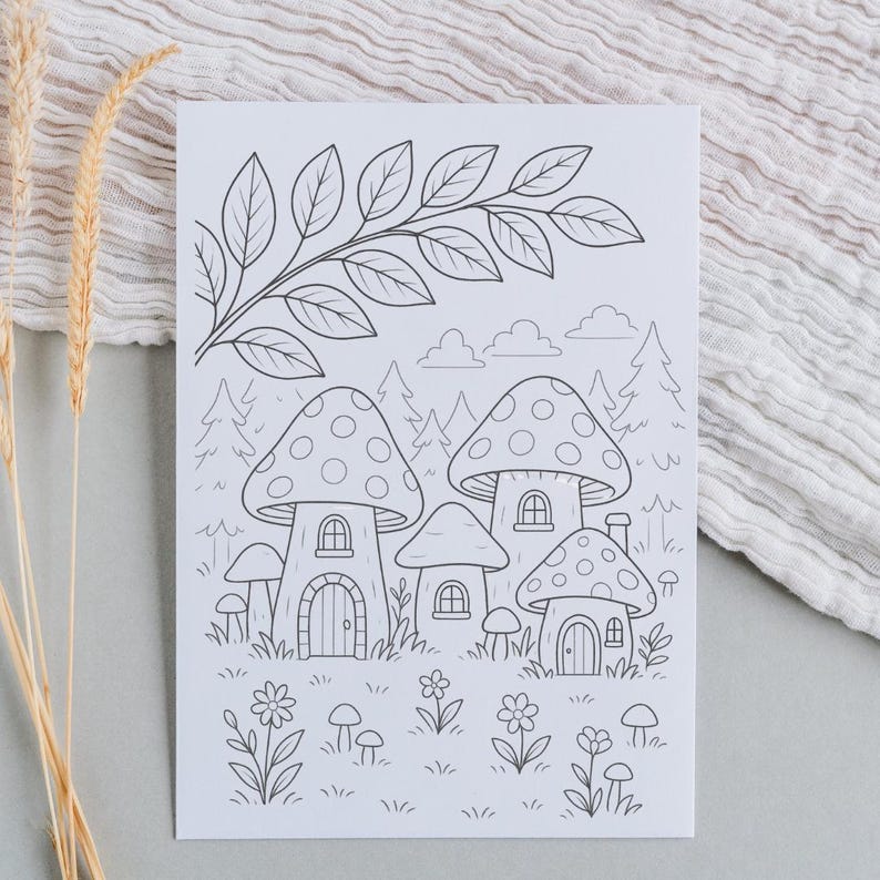 Magical Forrest, 20 Coloring Pages, Printable, Digital Download - Etsy