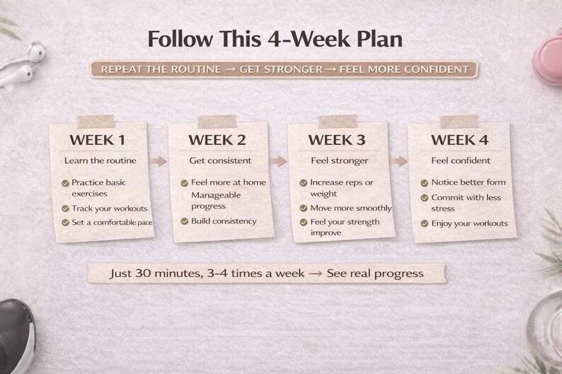 Beginner Gym Program for Women 40+ | 30-minute Strength Training Plan ...