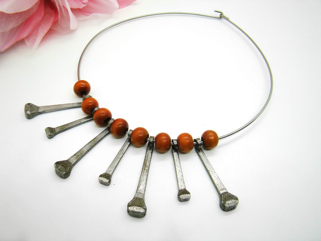 Vintage Horseshoe Nail Necklace, Rustic Necklaces, Boho Jewelry - Etsy