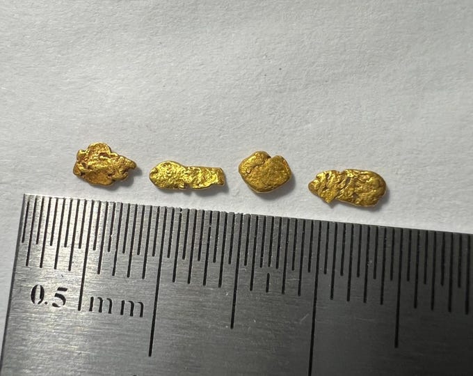 Australian Natural Gold Nugget Specimen Rough 0.248 Grams - Etsy