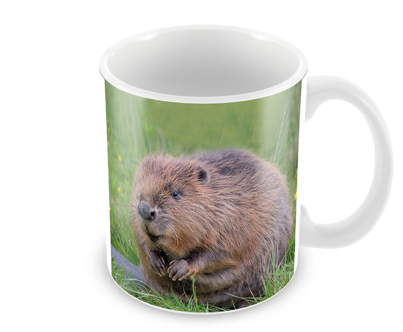 Beaver Ceramic Coffee Mug Free Personalisation | Etsy