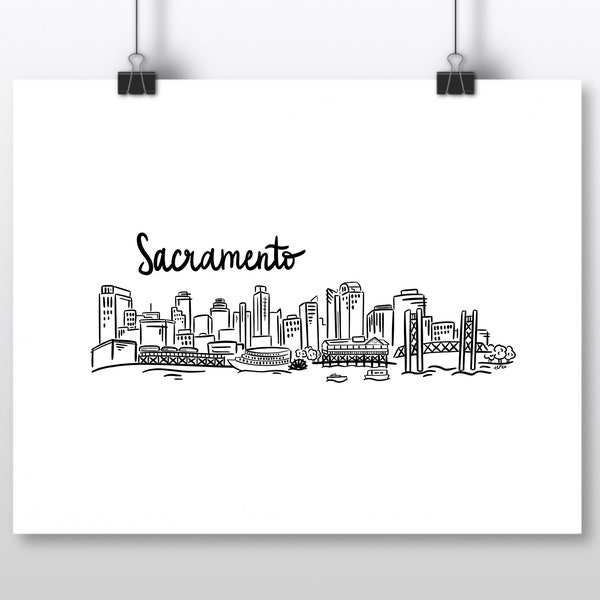Sacramento Illustration - Etsy