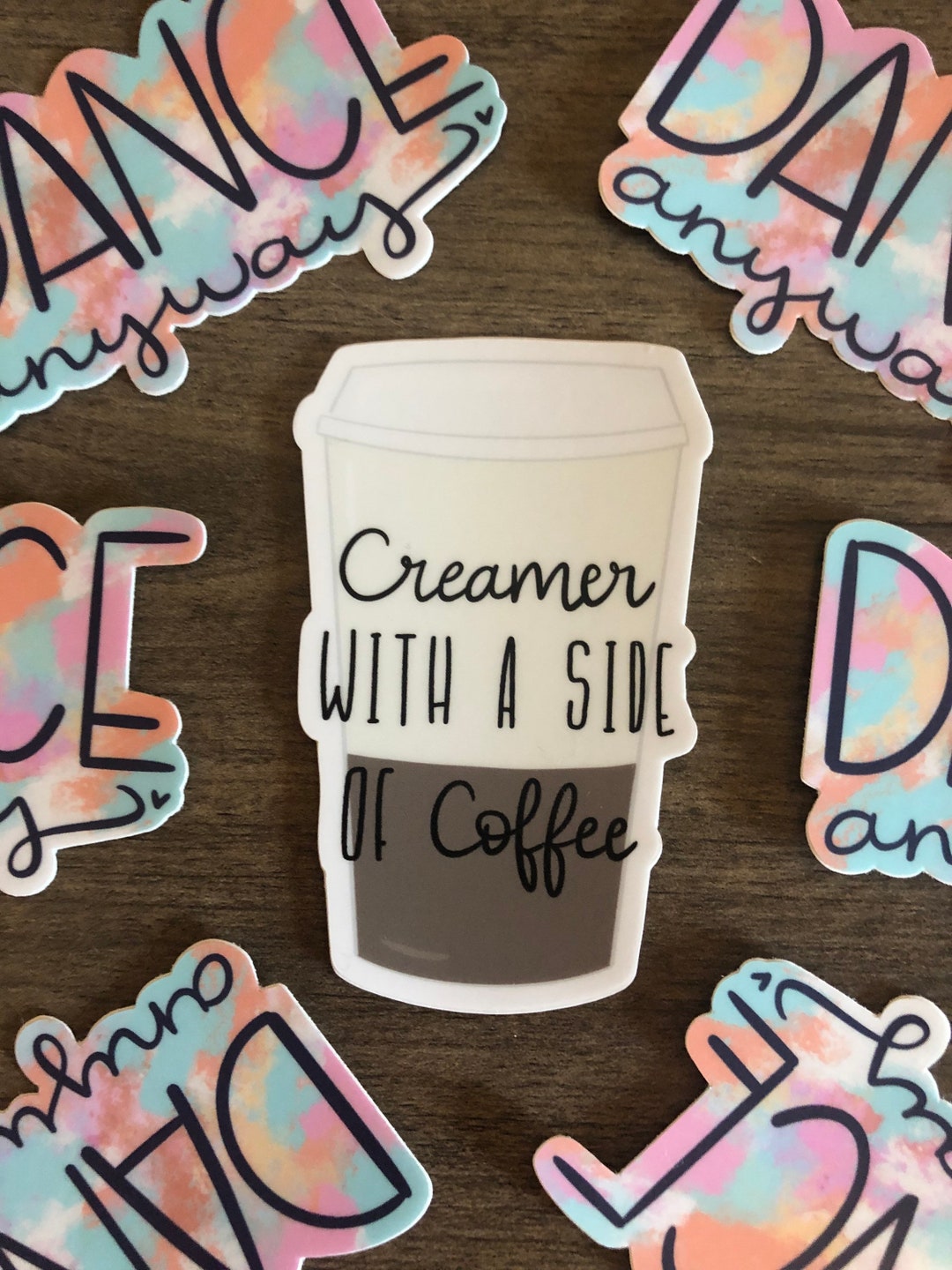 VINYL STICKER - Creamer With My Coffee Die Cut Vinyl Sticker - Etsy