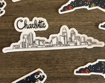 Charlotte Nc Sticker - Etsy