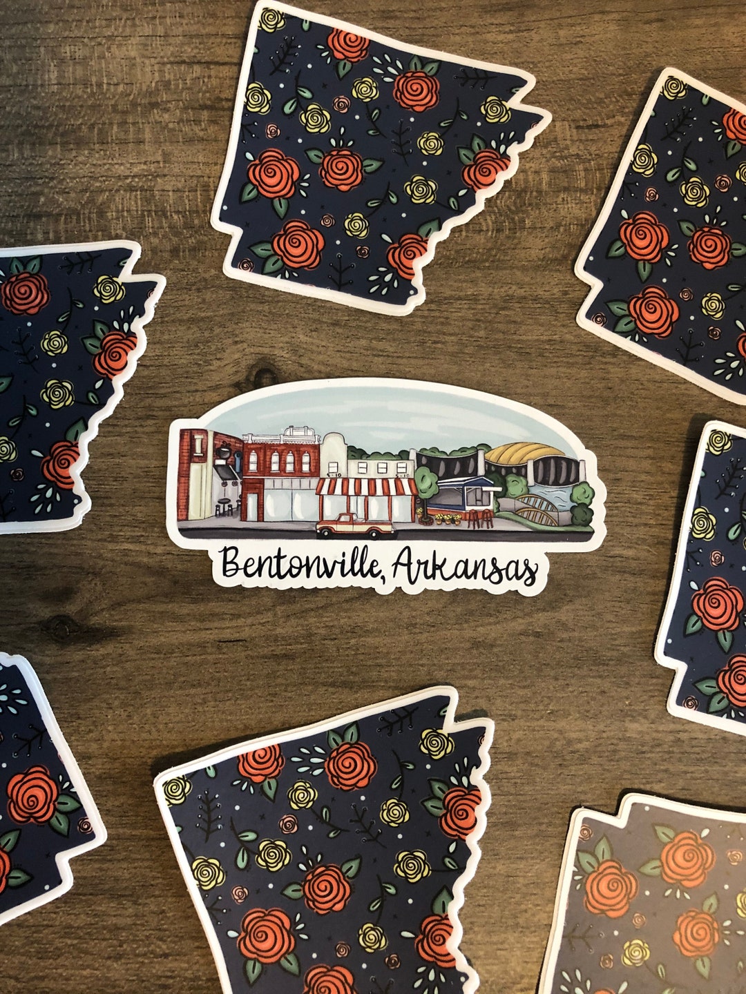 STICKER Bentonville, Arkansas - Etsy