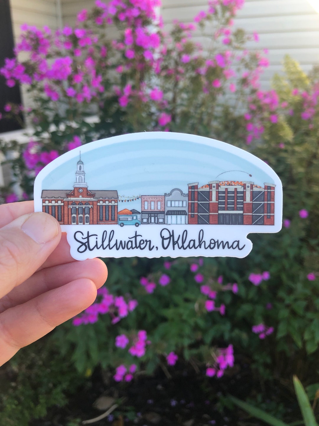 VINYL STICKER - Stillwater, Oklahoma - Etsy