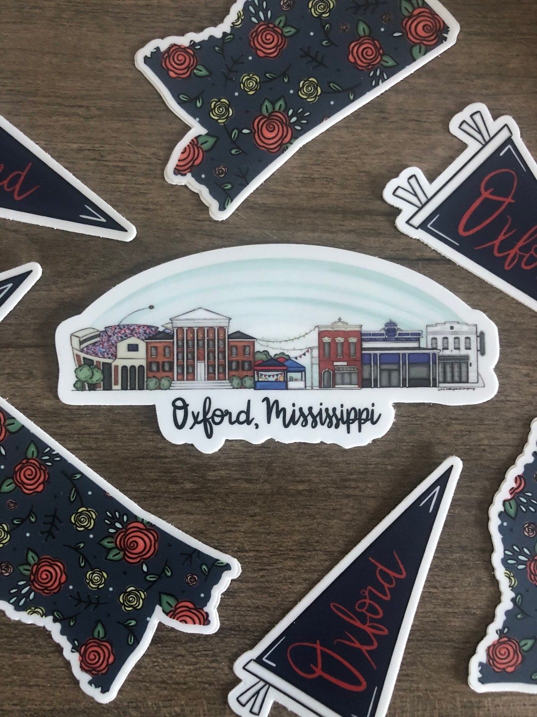 VINYL STICKER - Oxford, Mississippi - Etsy
