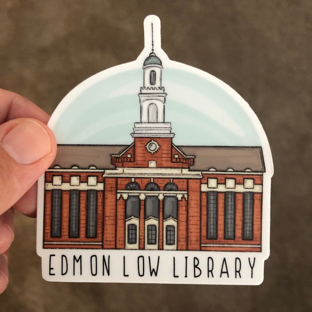 VINYL STICKER - Edmon Low Library in Stillwater, Oklahoma - Etsy