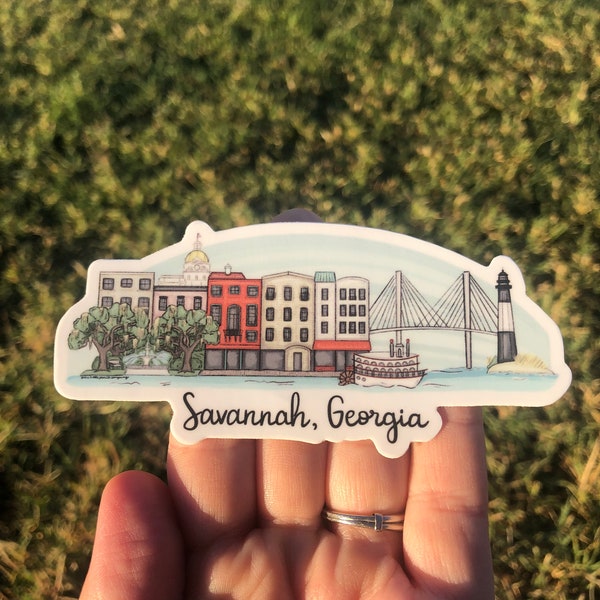 Savannah Ga Sticker - Etsy