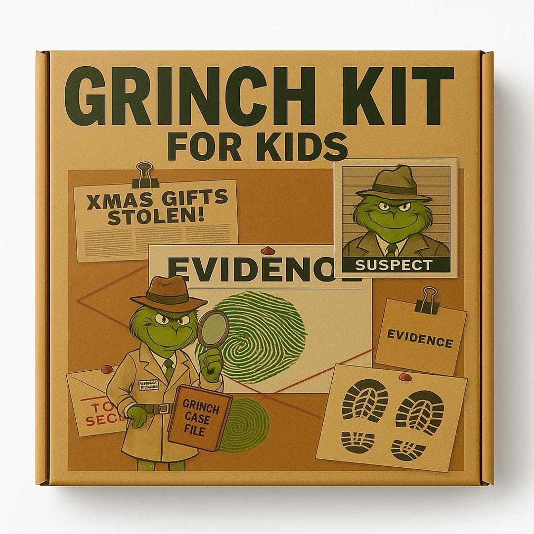 Grinch Case File Party Kit – Christmas Mystery Game for Kids | Whoville ...
