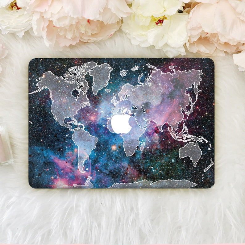 Macbook World Map Skin Macbook Pro Retina Case Macbook Pro 13 | Etsy