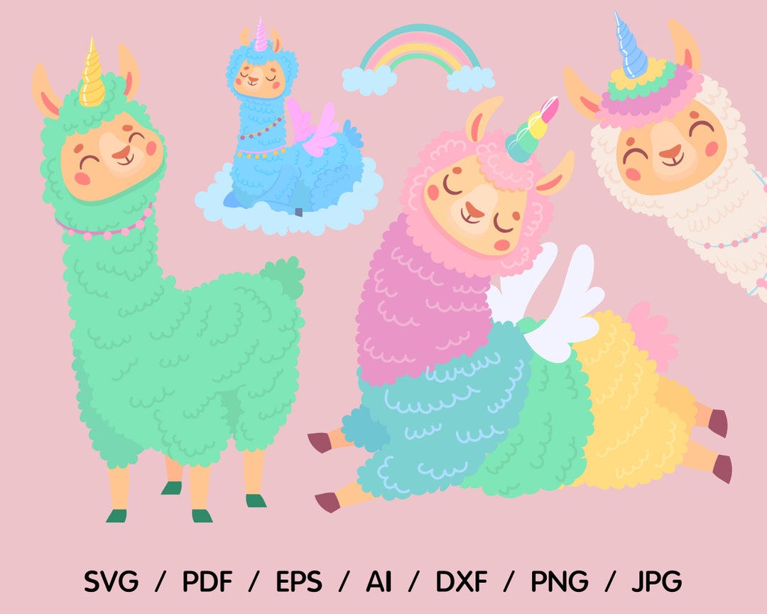 Lama Svg Bundle Alpaca Svg Animals Svg File for Cricut Cute - Etsy