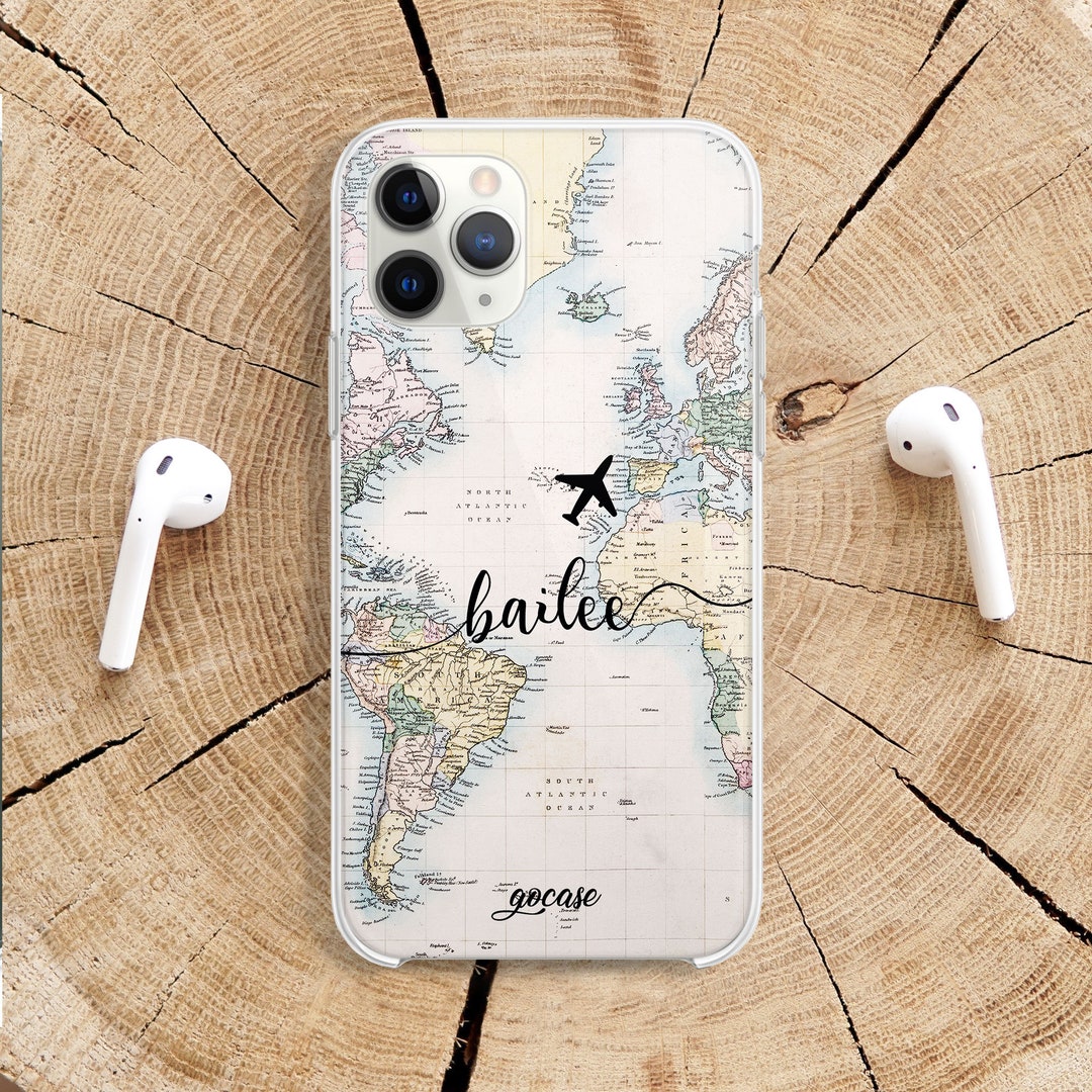 World Map iPhone 11 Pro Case iPhone 11 Case Monogram iPhone 11 Max Case ...