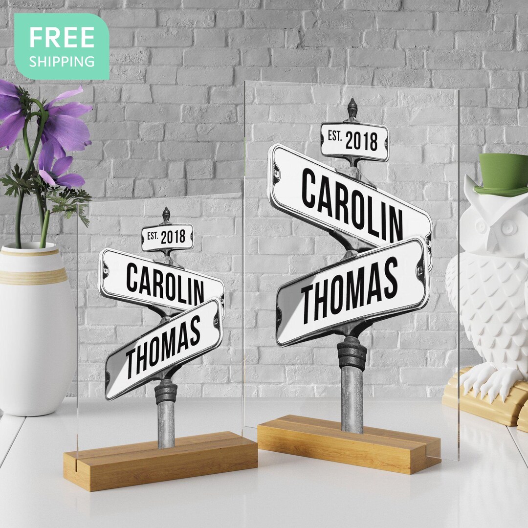 Personalized Street Sign - Wedding Home Decor Bridal Shower Gift ...