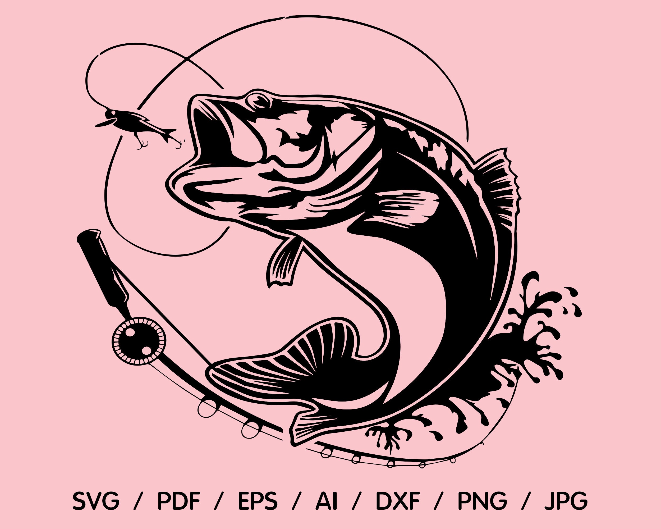 Fishing Art Svg Fish Svg Fish Bait Clipart Fishing Svg Fish - Etsy