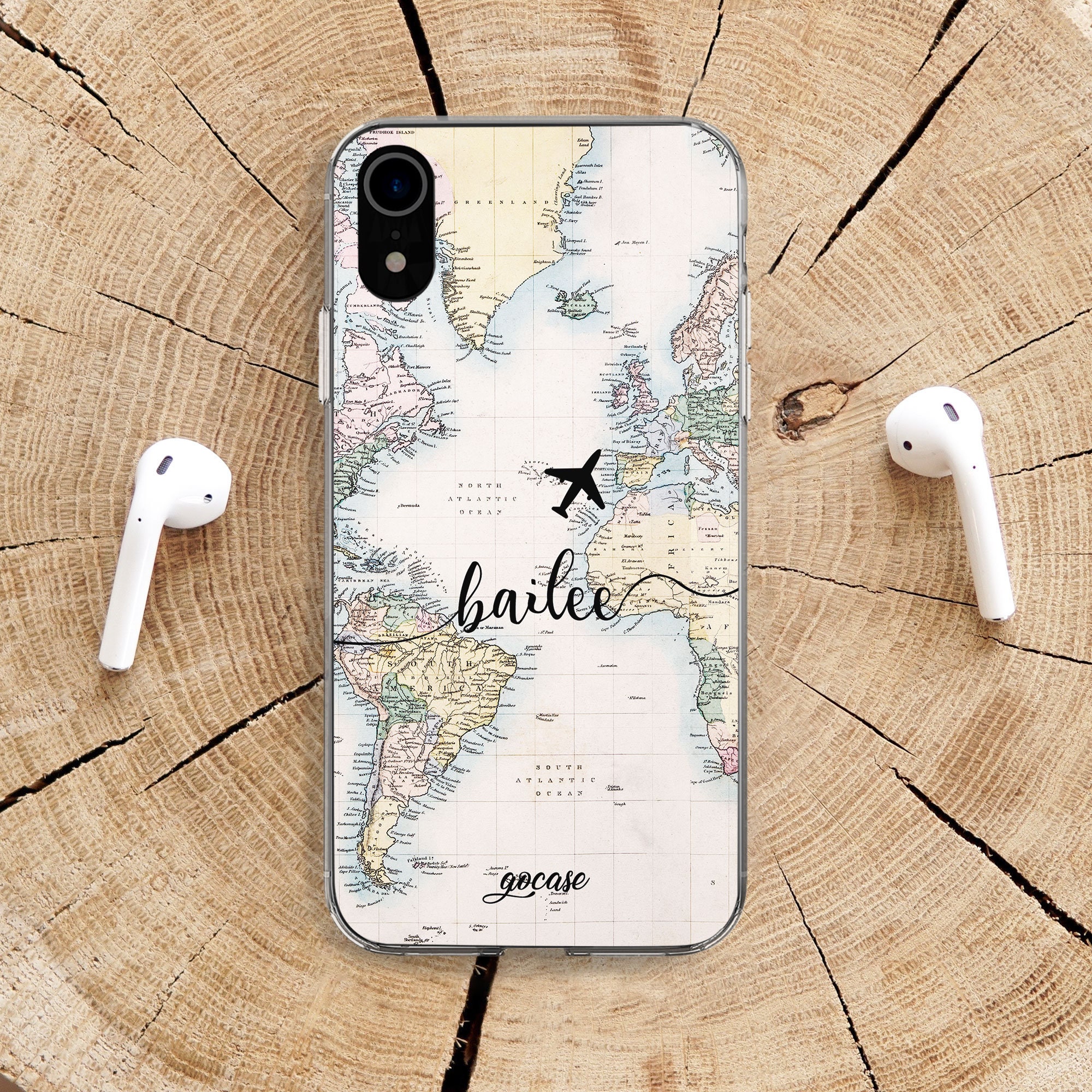 World Map iPhone 11 Pro Case iPhone 11 Case Monogram iPhone 11 | Etsy