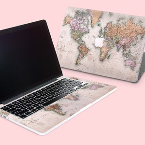 Macbook World Map Skin Macbook Pro Retina Case Macbook Pro 13 | Etsy
