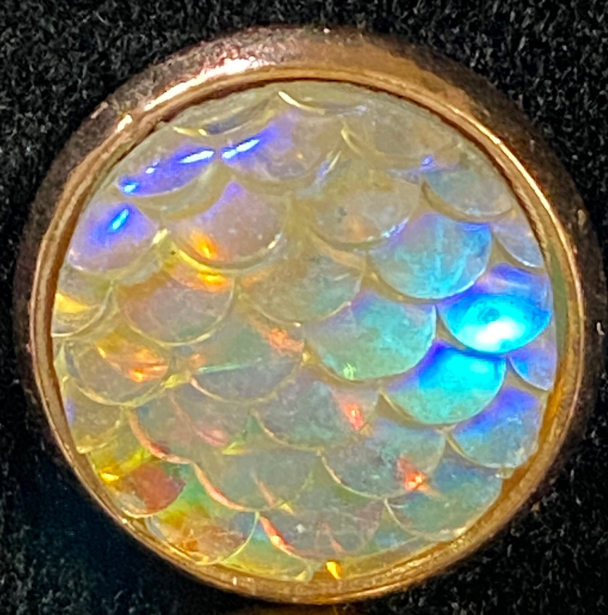 Dragon Scale / Mermaid Scale / Fish Scale 14MM Stainless Steel Post ...