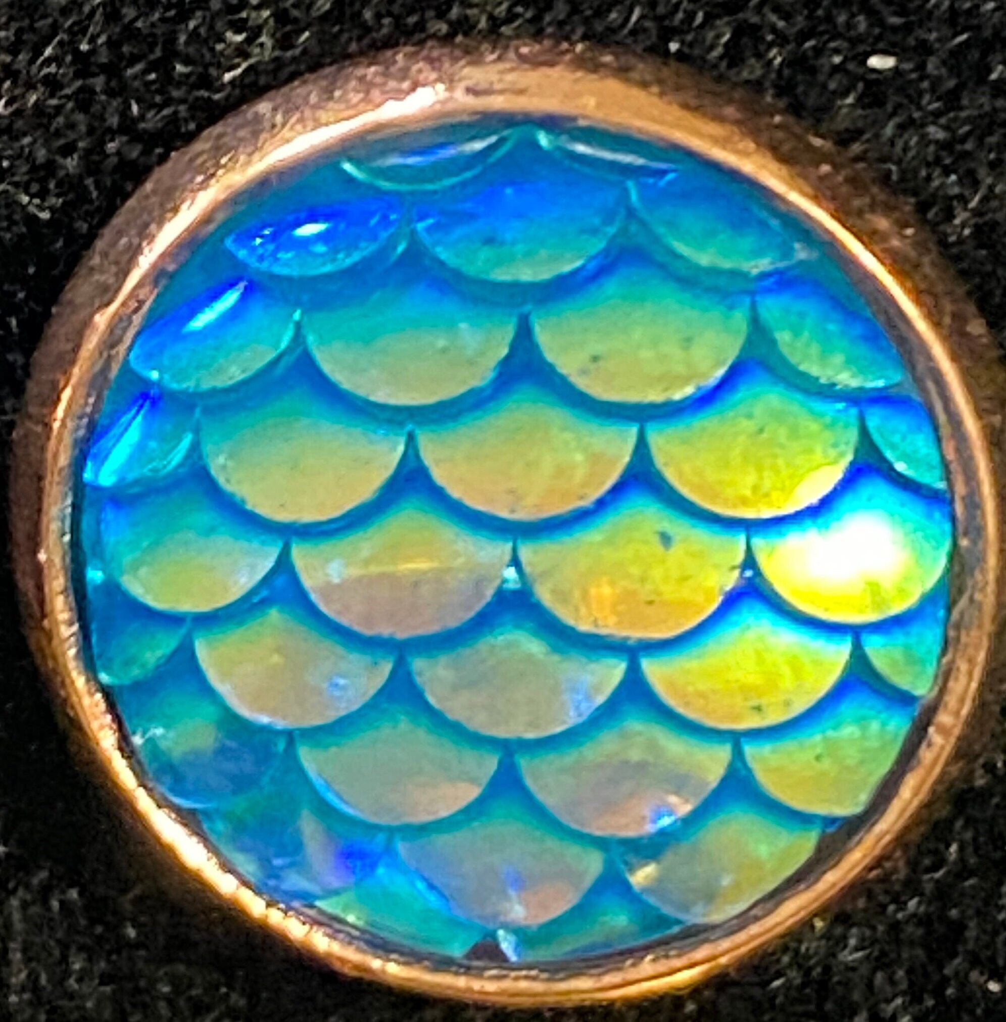 Dragon Scale / Mermaid Scale / Fish Scale 14MM Stainless Steel Post ...