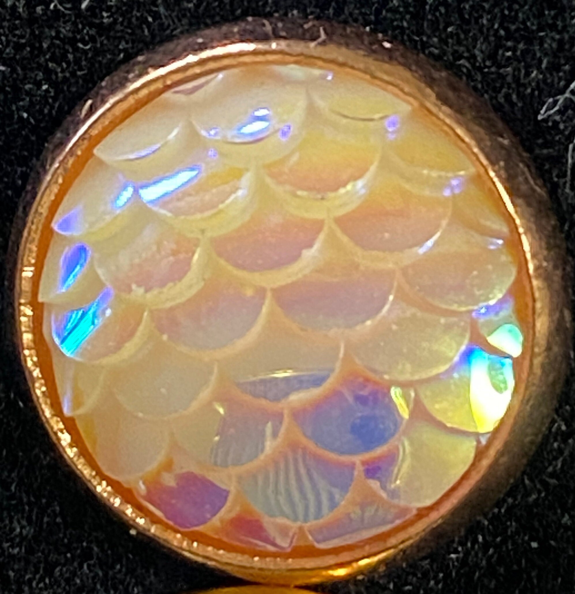 Dragon Scale / Mermaid Scale / Fish Scale 14MM Stainless Steel Post ...