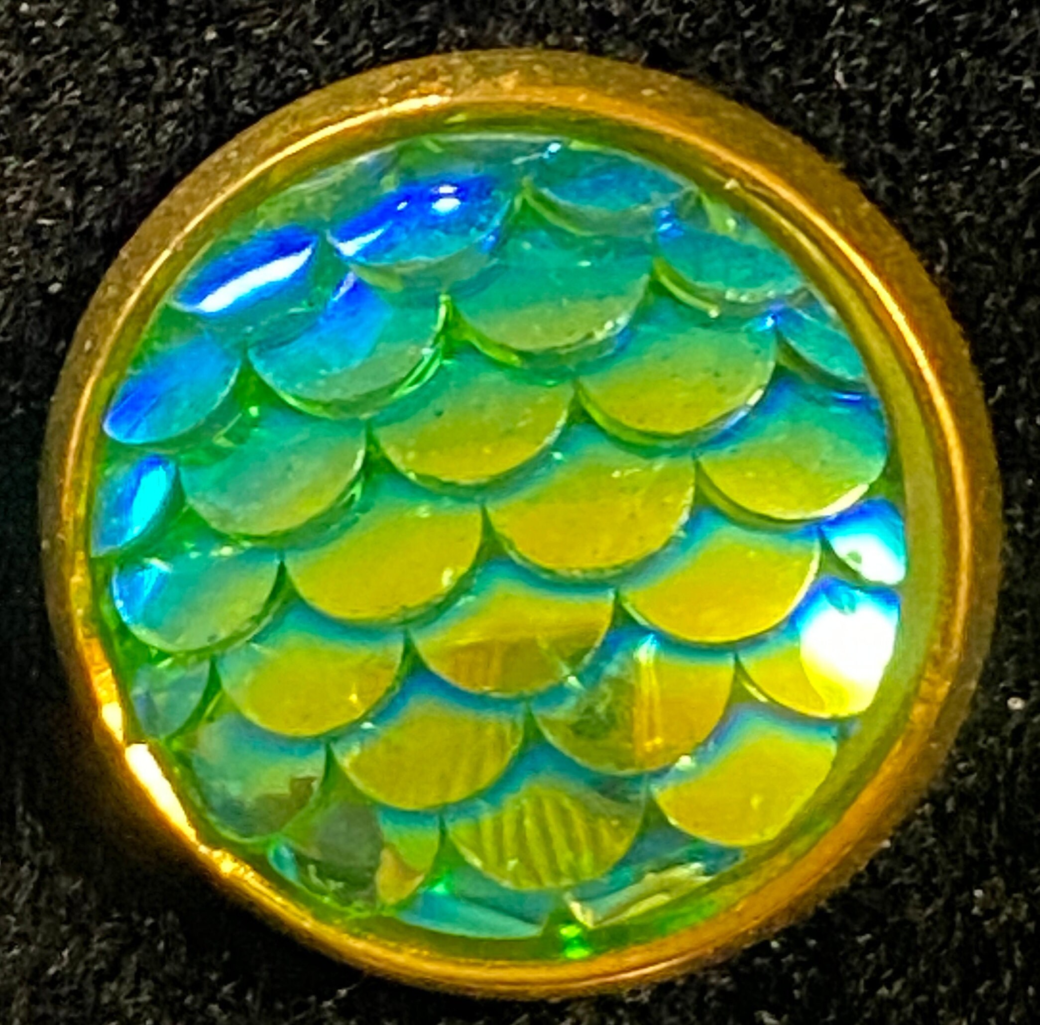 Dragon Scale / Mermaid Scale / Fish Scale 14MM Stainless Steel Post ...
