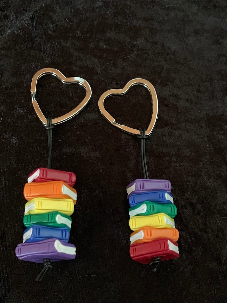 Reading Rainbow Key Chain - Etsy