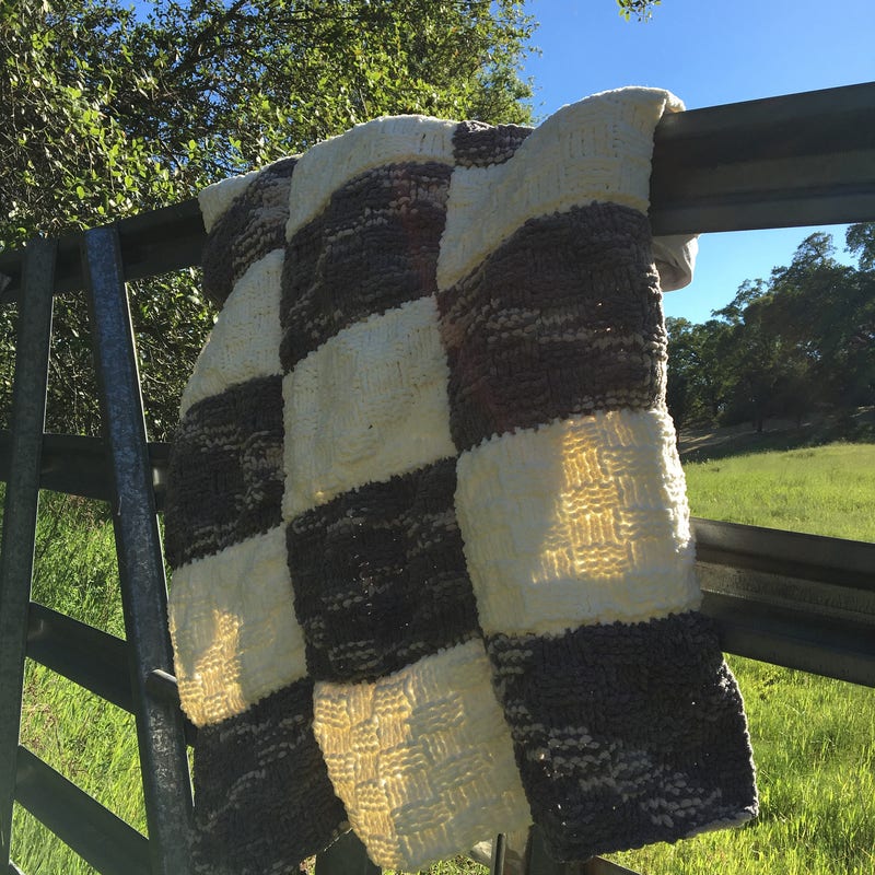 Knit Lap Blanket - Etsy