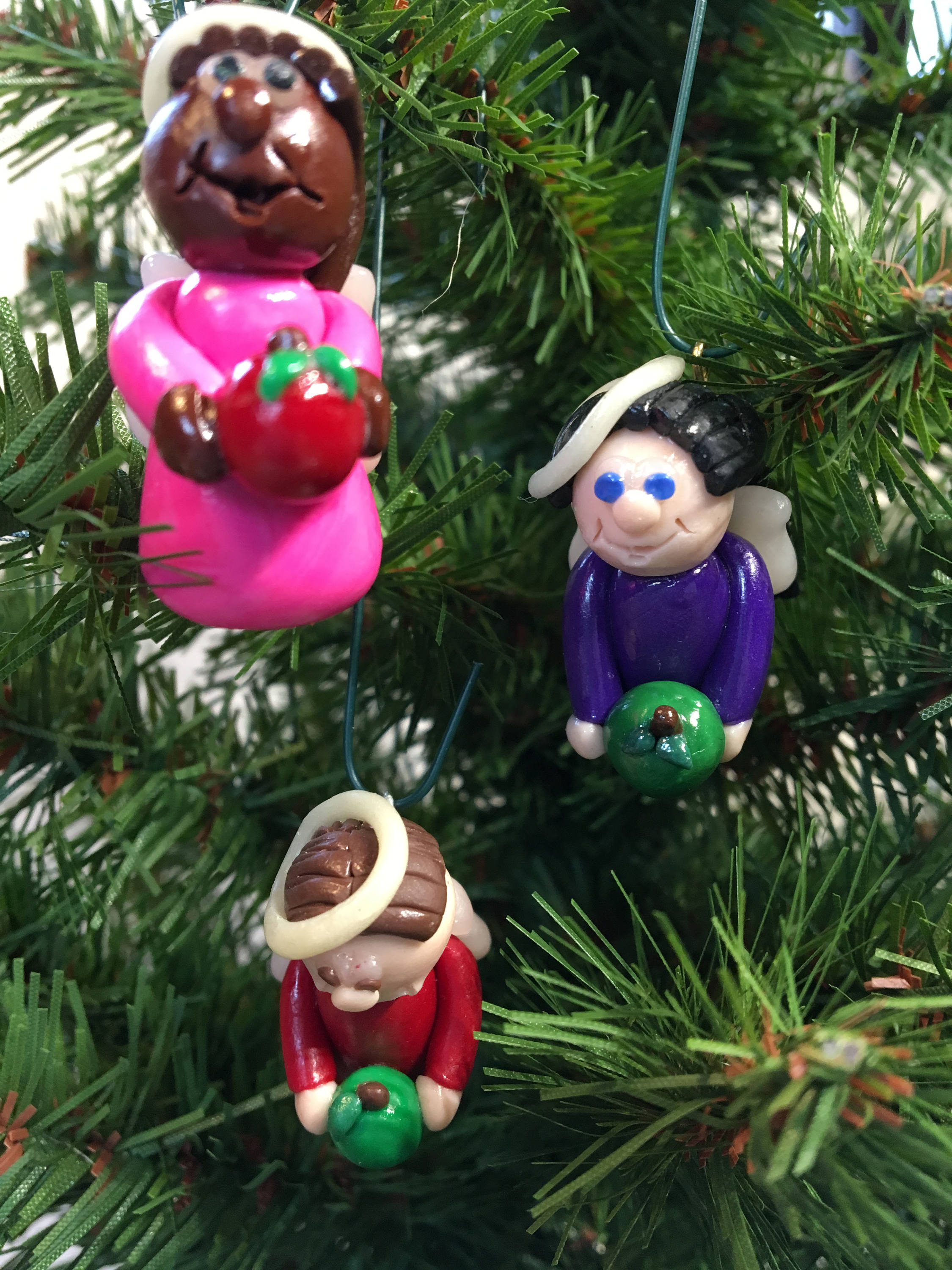 Mini Angel Ornament With a Glow in the Dark Halo Holding an - Etsy