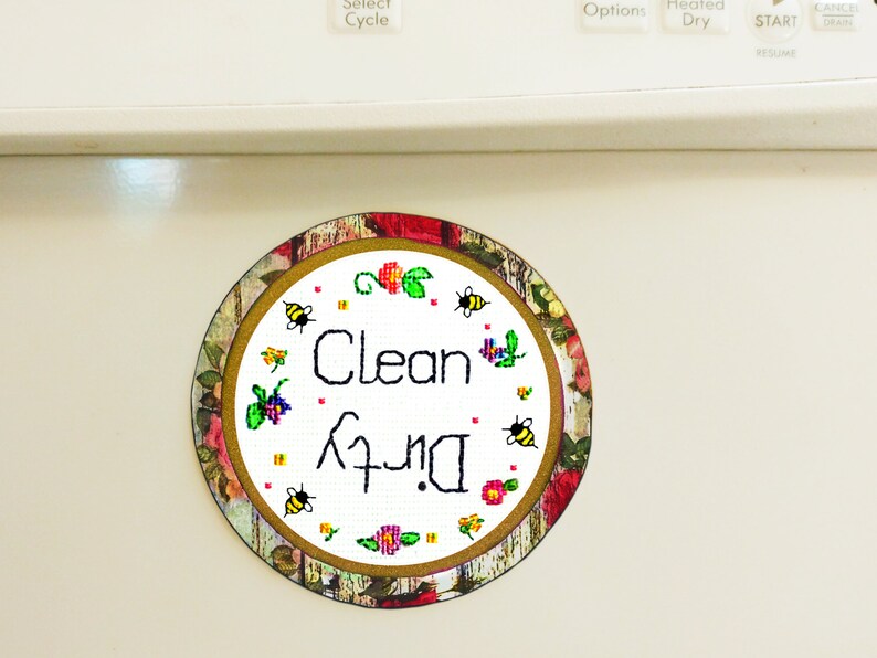Dishwasher Magnet, Clean Dirty Magnet, Large Magnet, Farmhouse ...
