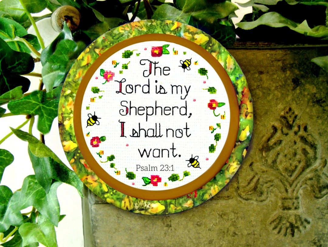 Psalm 23:1, the Lord is My Shepherd, Scripture Magnet, 23rd Psalms ...