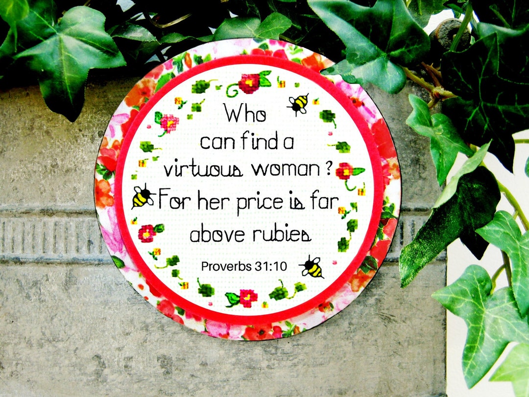 Proverbs 31:10, Virtuous Woman, Scripture Magnet, Bible Verse Magnet ...