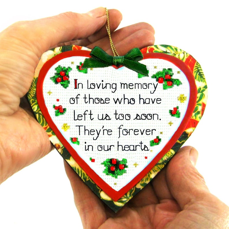In Loving Memory Family Memorial Christmas Ornament Forever | Etsy