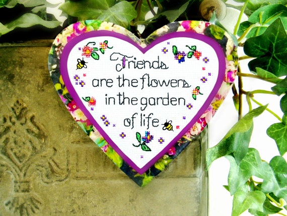Friends Are Flowers in the Garden of Life Magnet Gift for - Etsy