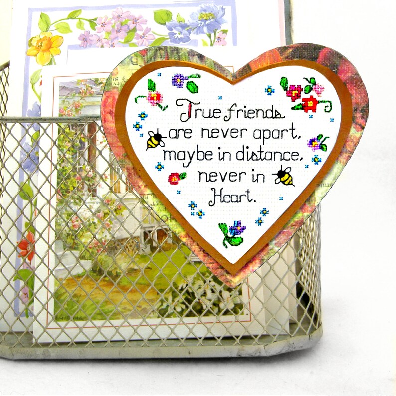 True Friends Are Never Apart Heart Magnet Cute Friend Gift - Etsy