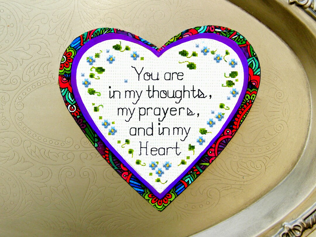 You Are in My Thoughts, and in My Heart, Magnet, Condolence Gift, Long ...