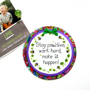 Stay Positive, Work Hard, Make It Happen, Magnet, Cubicle Decor for ...
