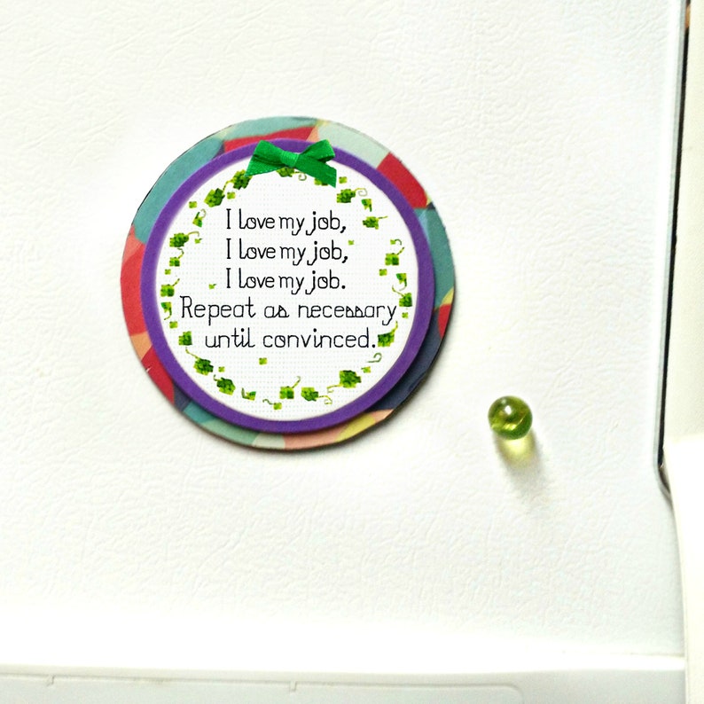 I Love My Job Magnet Sarcastic Gift Funny Office Gift Cute - Etsy
