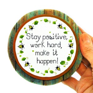 Stay Positive, Work Hard, Make It Happen, Magnet, Cubicle Decor for ...