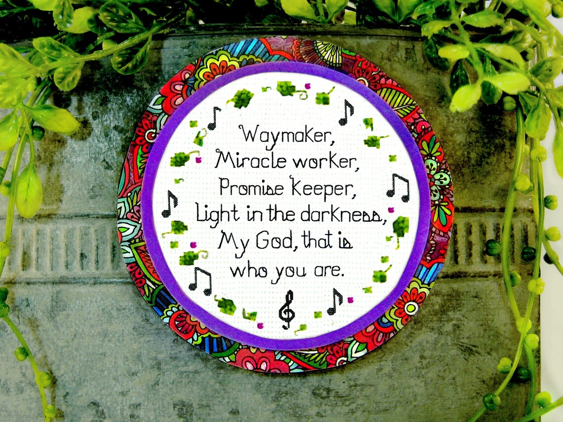 Waymaker Maker Inspirational Magnet Song Lyrics Gift | Etsy